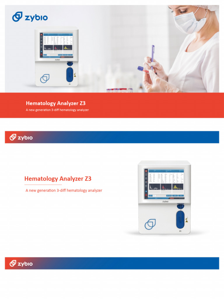 【Zybio】Z3 hematology analyzer service training V3.0 - 2019.04.24 | PDF | White Blood Cell | Red ...