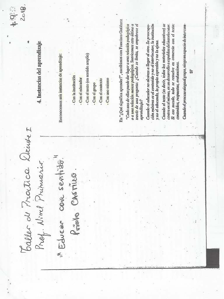 Educar Con Sentido - Prieto Castillo | PDF