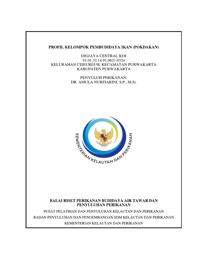 Profil Kelompok Digjaya Central koi-PPL Amula-2024 | PDF