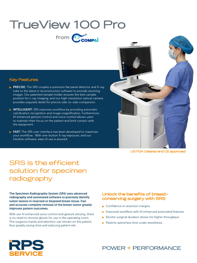 Datasheet TrueView 100 - v4 | PDF | Radiography | X Ray