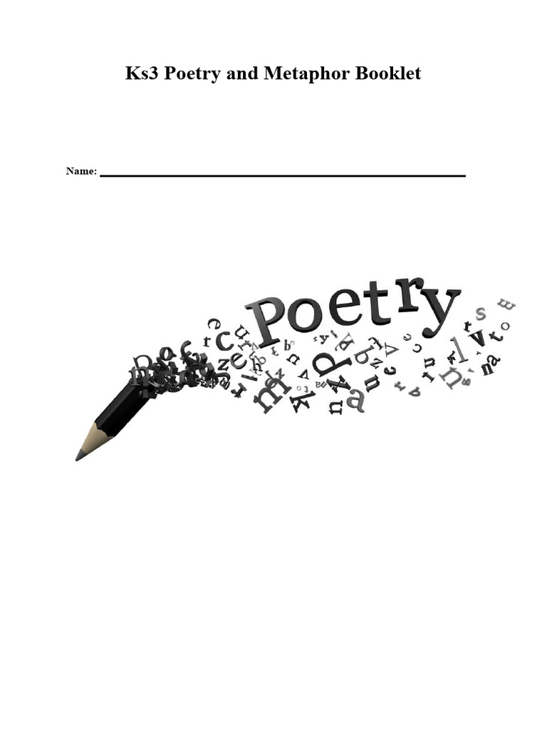 Week 3-4 - Poetry Workbook Ks3 | PDF | Metaphor