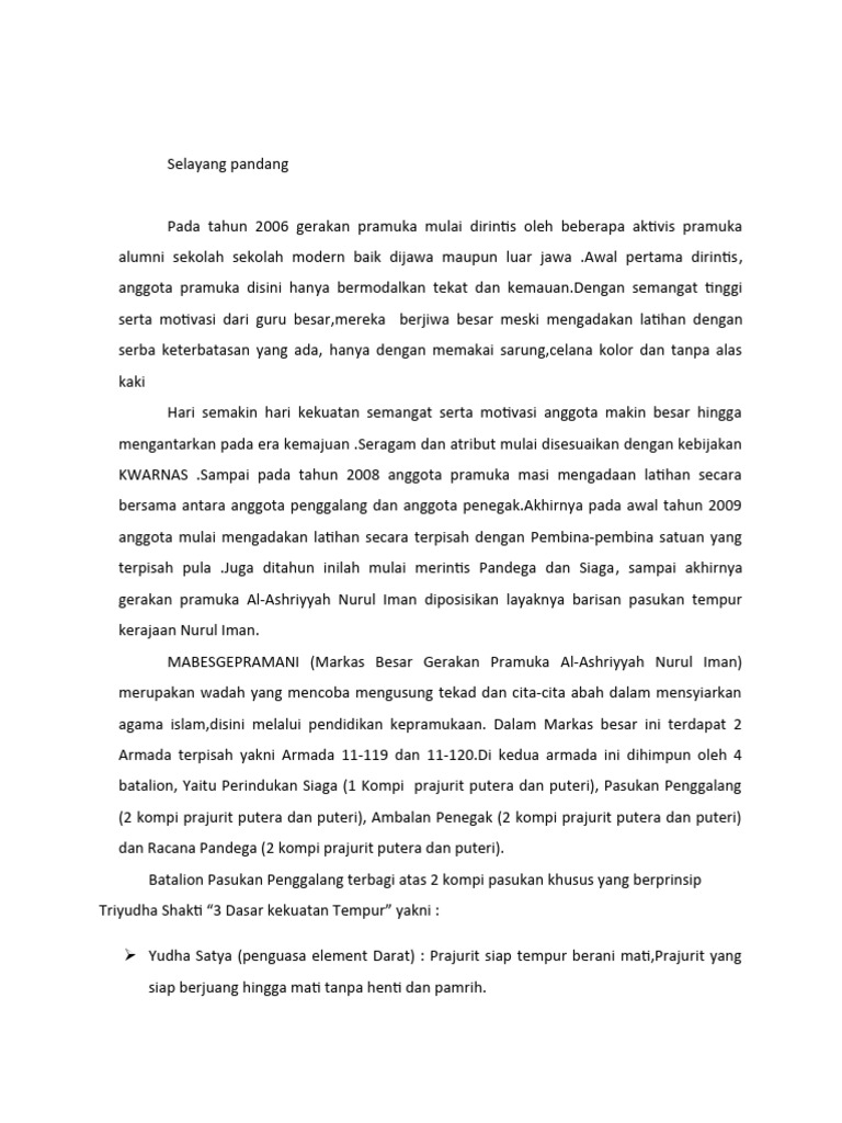 Selayang Pandang | PDF