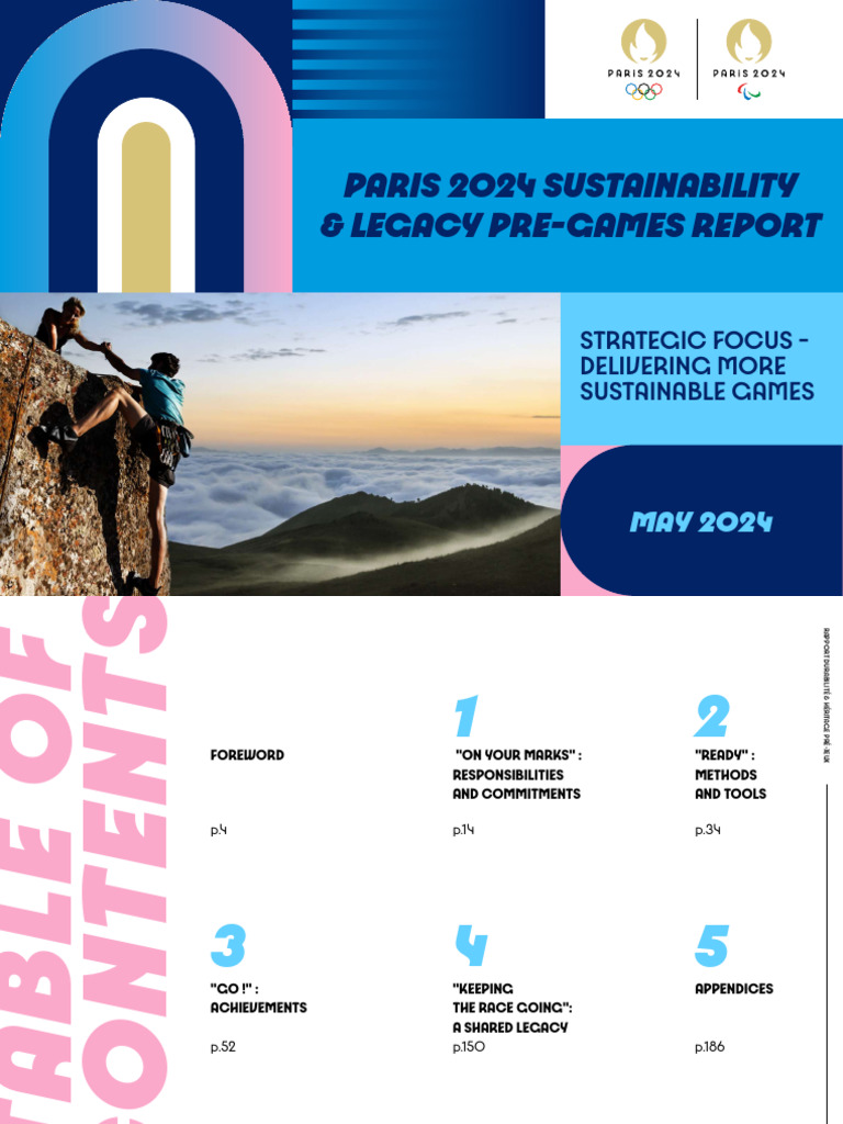 Paris2024 Sustainability and Legacy Report | PDF | Sustainability | Paralympic Games