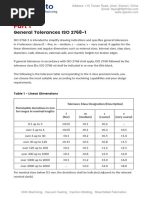 Iso 2768 FH General Tolerances Faulhaber | PDF