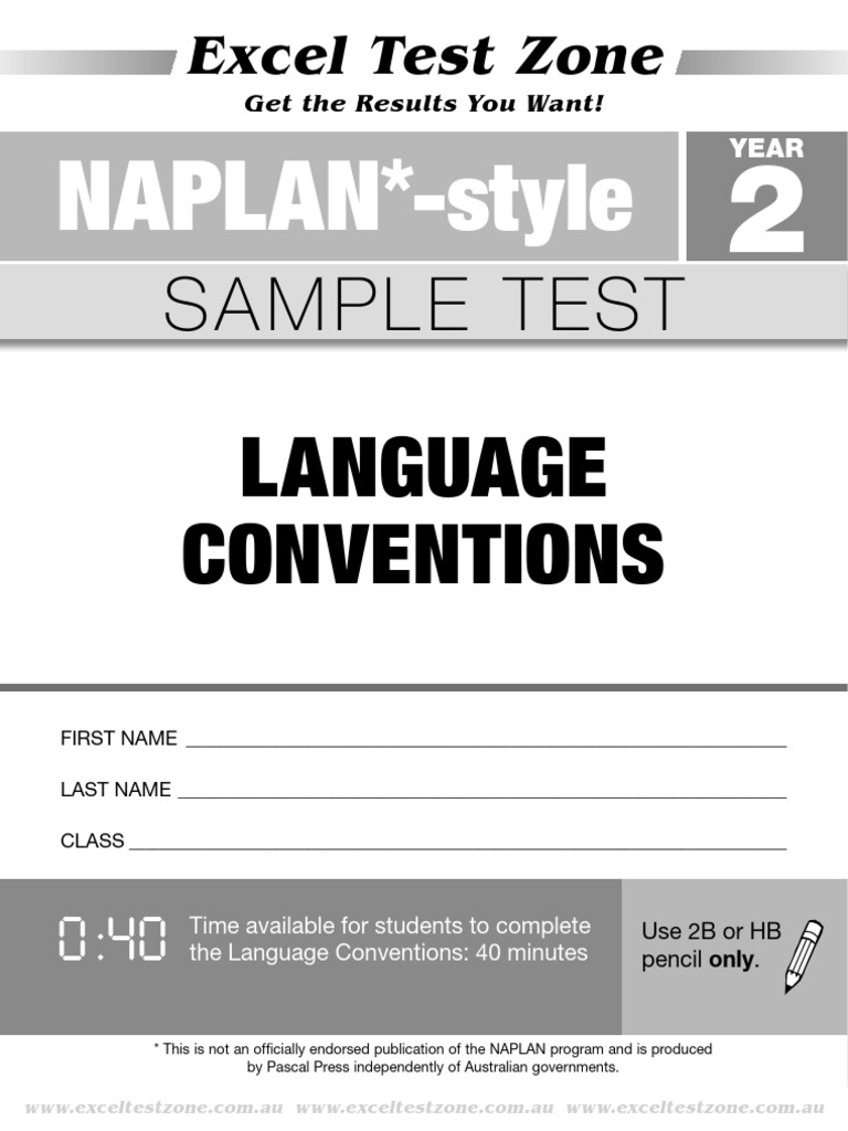 Year 2 Naplan - Language Conventions | PDF