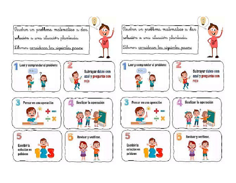 Pasos para Resolver Problemas Matemáticos | PDF