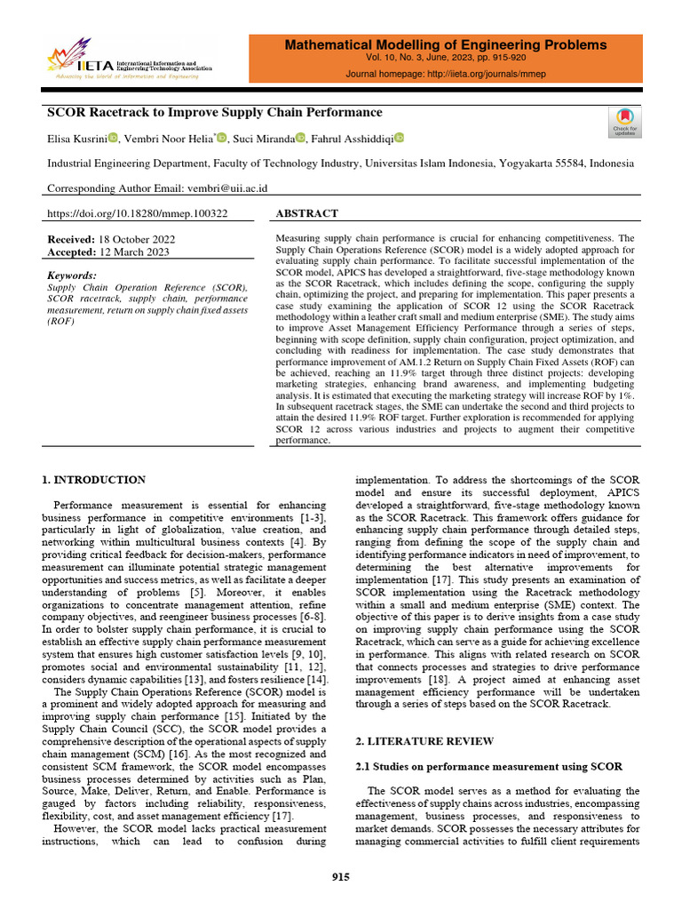 Jurnal Mmep Elisa Kusrini | PDF | Supply Chain | Strategic Management