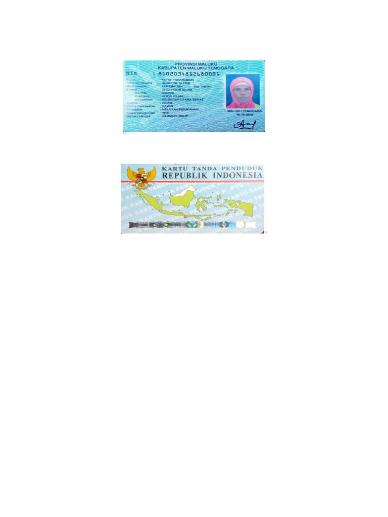 KTP Orang Tua Murid SDK Hoor | PDF