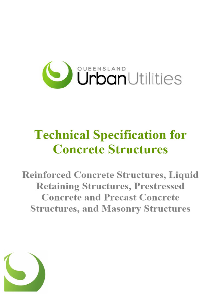 TMS1439_3 QUU TECHNICAL SPECIFICATIONS FOR CONCRETE STRUCTURES (1) | Download Free PDF ...