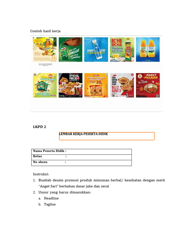 Modul Ajar Desain Komunikasi Visual - Prinsip Prinsip Dasar Desain - Fase F | PDF | Karier ...