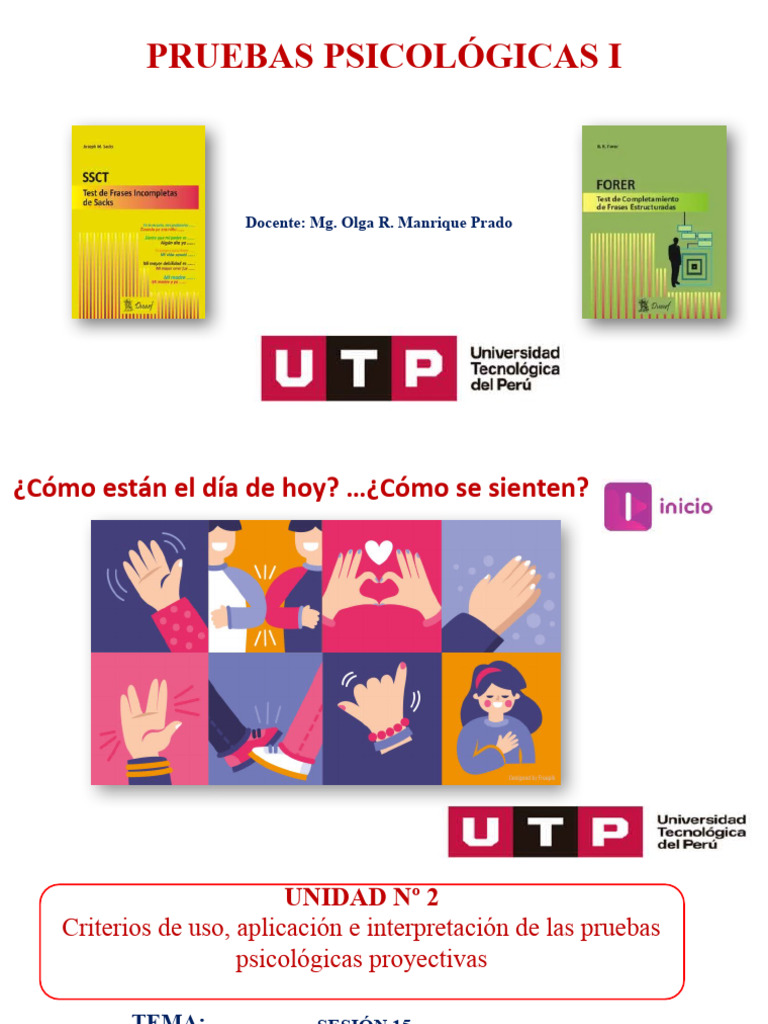 S015 - Test de Frases Incompletas Sacks y Forer | PDF | Conceptos ...