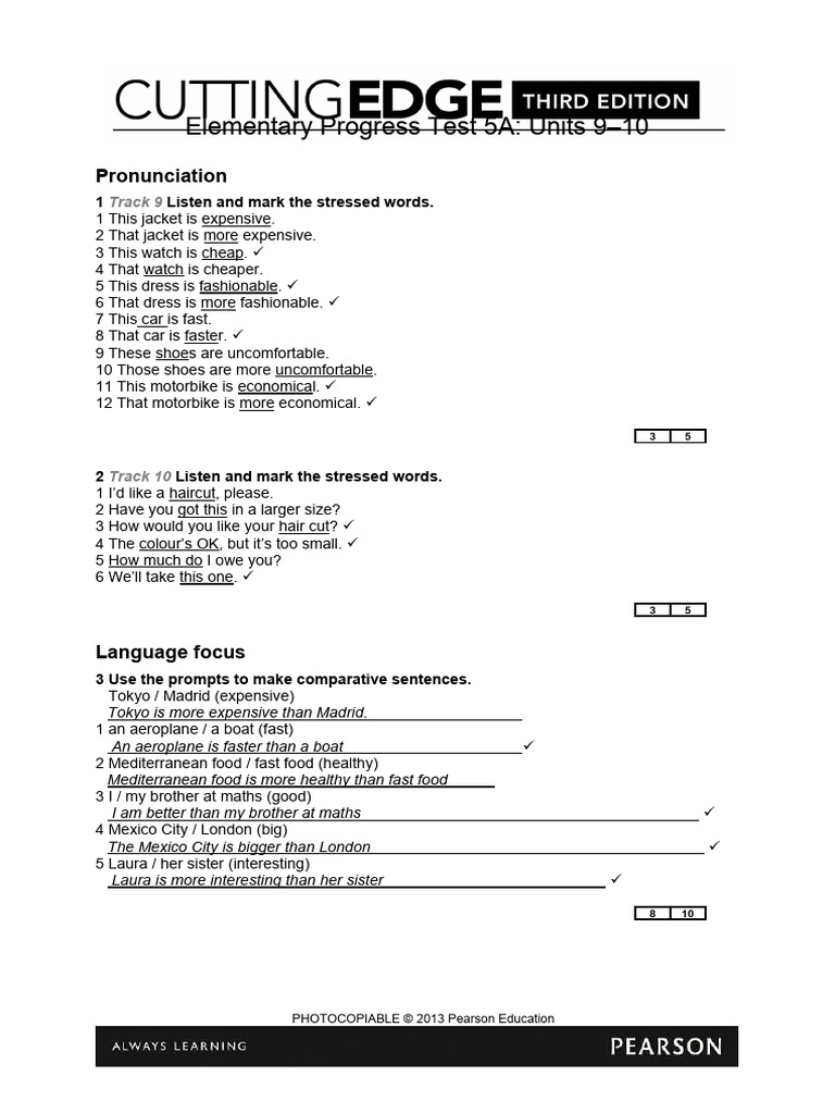 Ce3 E U9 10 Testa Pdf English Language