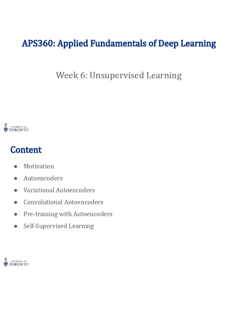 Deep Learning: Unsupervised Methods | PDF | Cognitive Science | Machine Learning