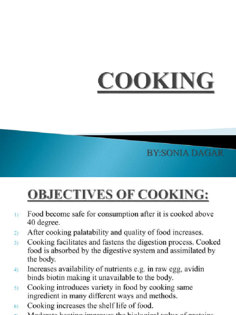 Unit 03 - Cooking | PDF