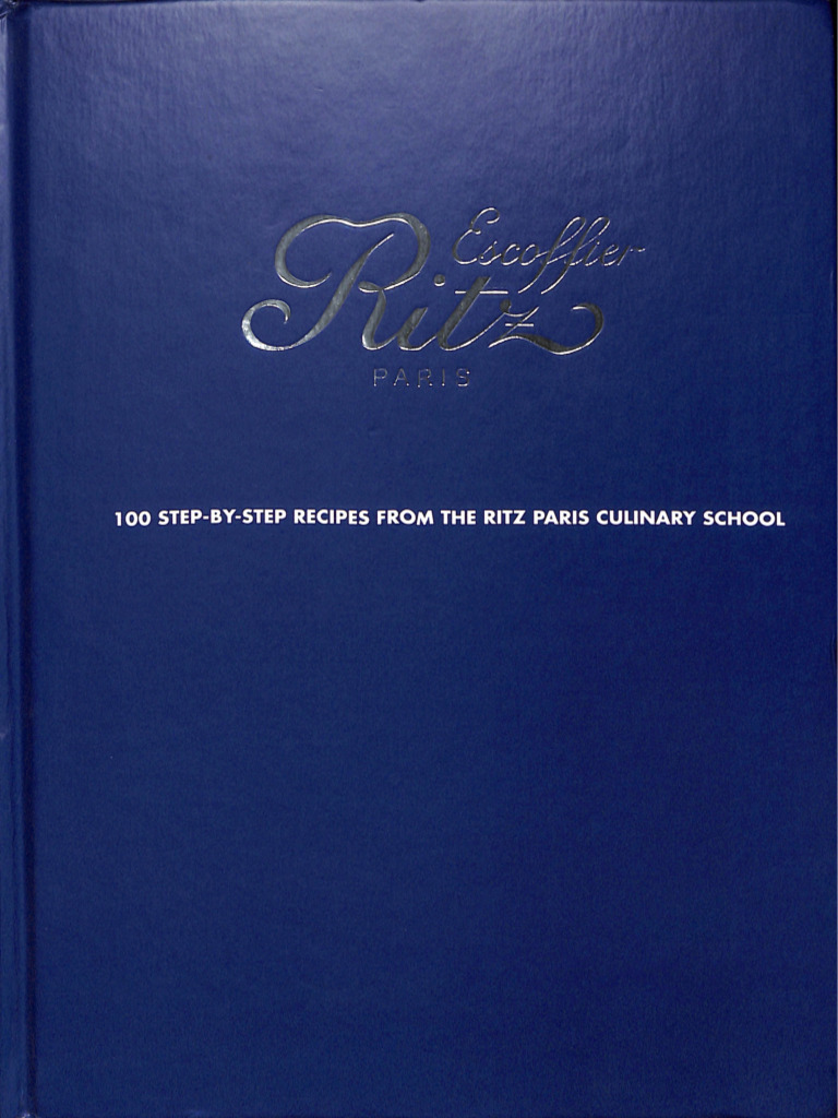 Ritz Escoffier Paris | PDF
