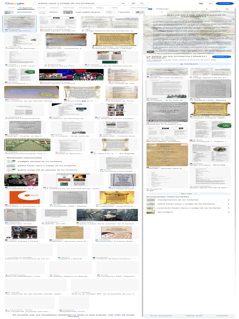 Frases Clave y Codigo de Los Trinitarios - Buscar Con Google | PDF