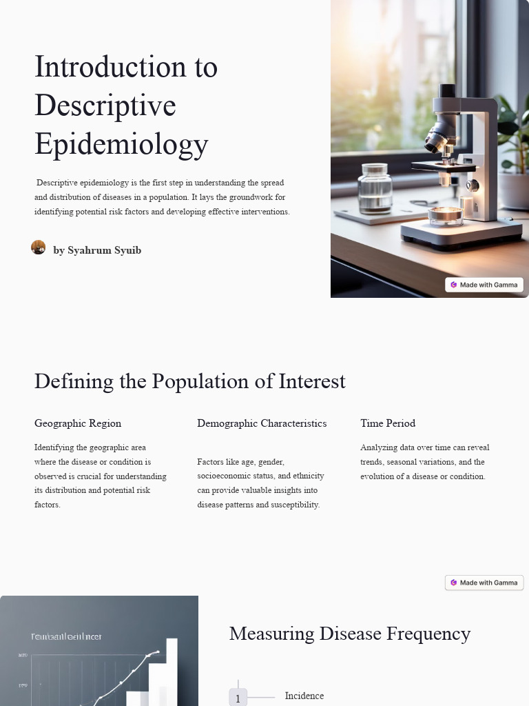Introduction To Descriptive Epidemiology | PDF | Epidemiology | Behavior