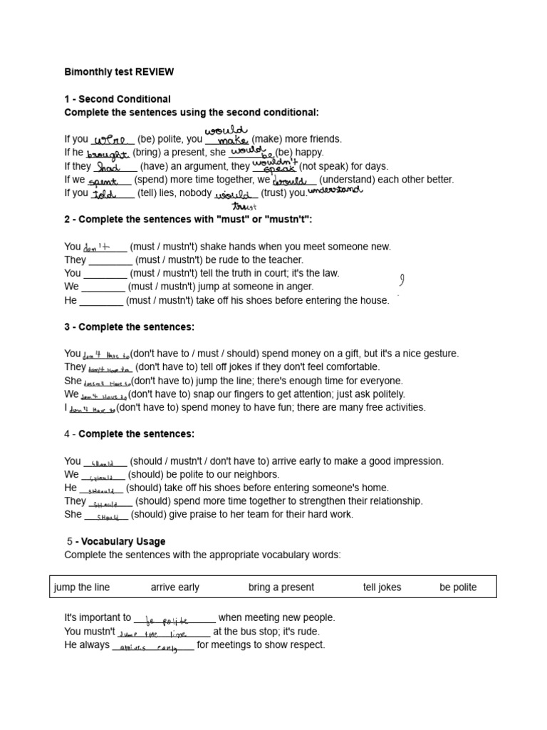 Bimonthly Test REVIEW | PDF | Career & Growth | Language Arts & Discipline