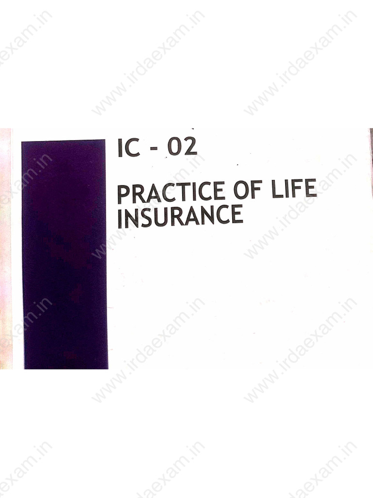 IC-02 Life Insurance Practice Guide | PDF