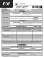 BIR Form 2307 Summary of Withholding Tax | PDF