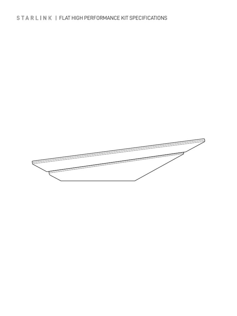 Starlink Flat High Performance Kit Specs | PDF