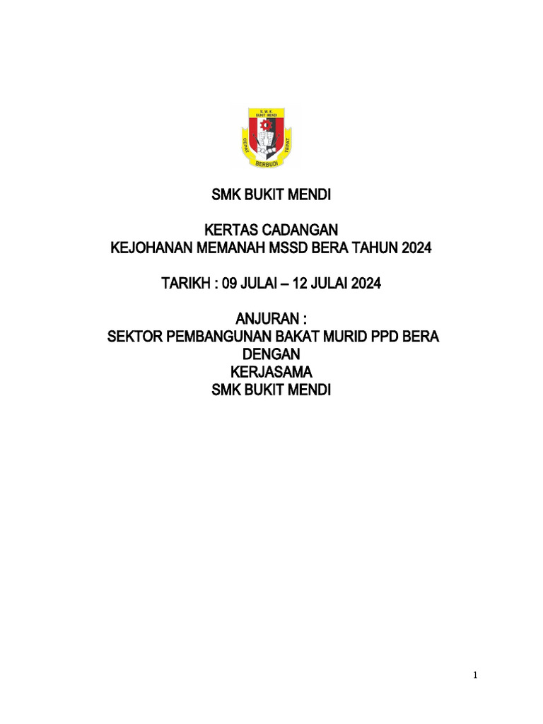 Contoh Kertas Kerja | PDF