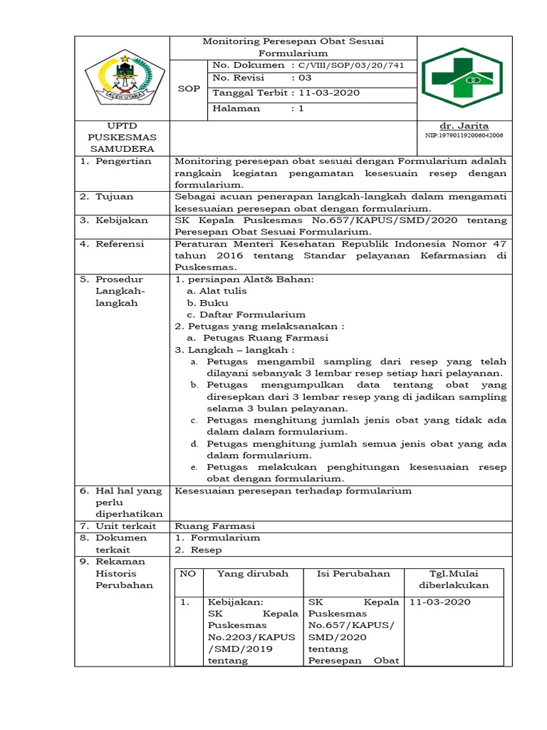 Monitoring Peresepan Obat Sesuai | PDF | Pengembangan Diri | Kesehatan ...