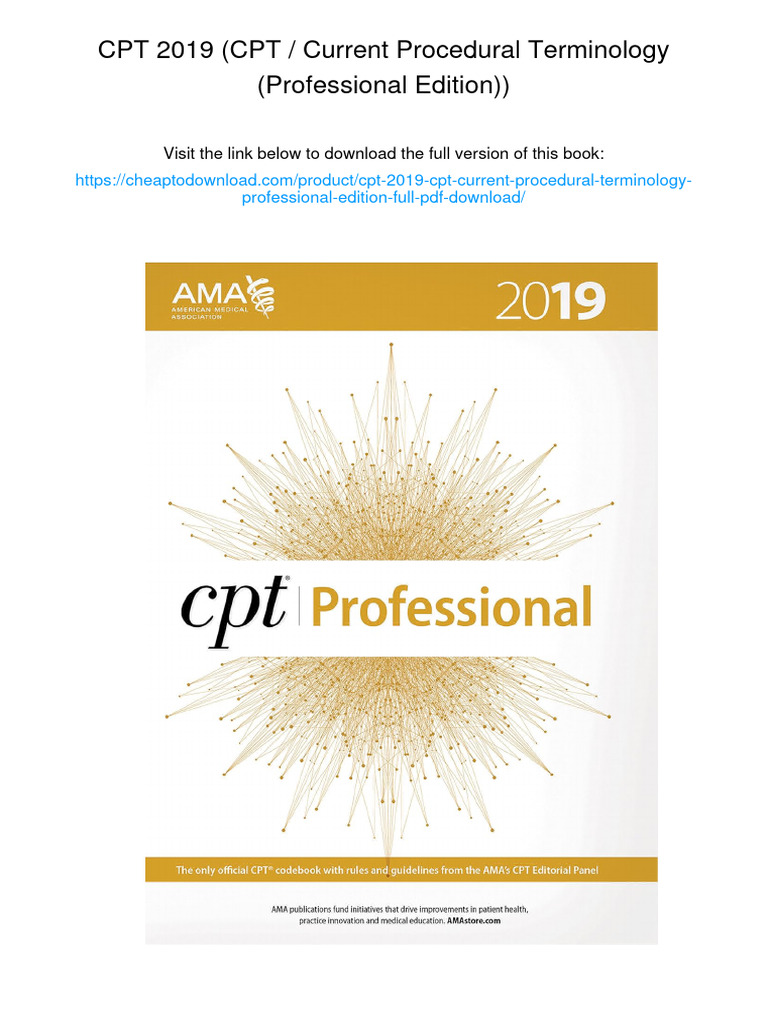 Download CPT Professional 2019 PDF | PDF | Patient | Hospital