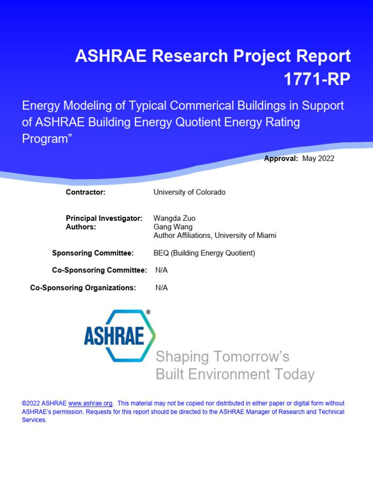 1771-RP Final Report | PDF | Sensitivity Analysis