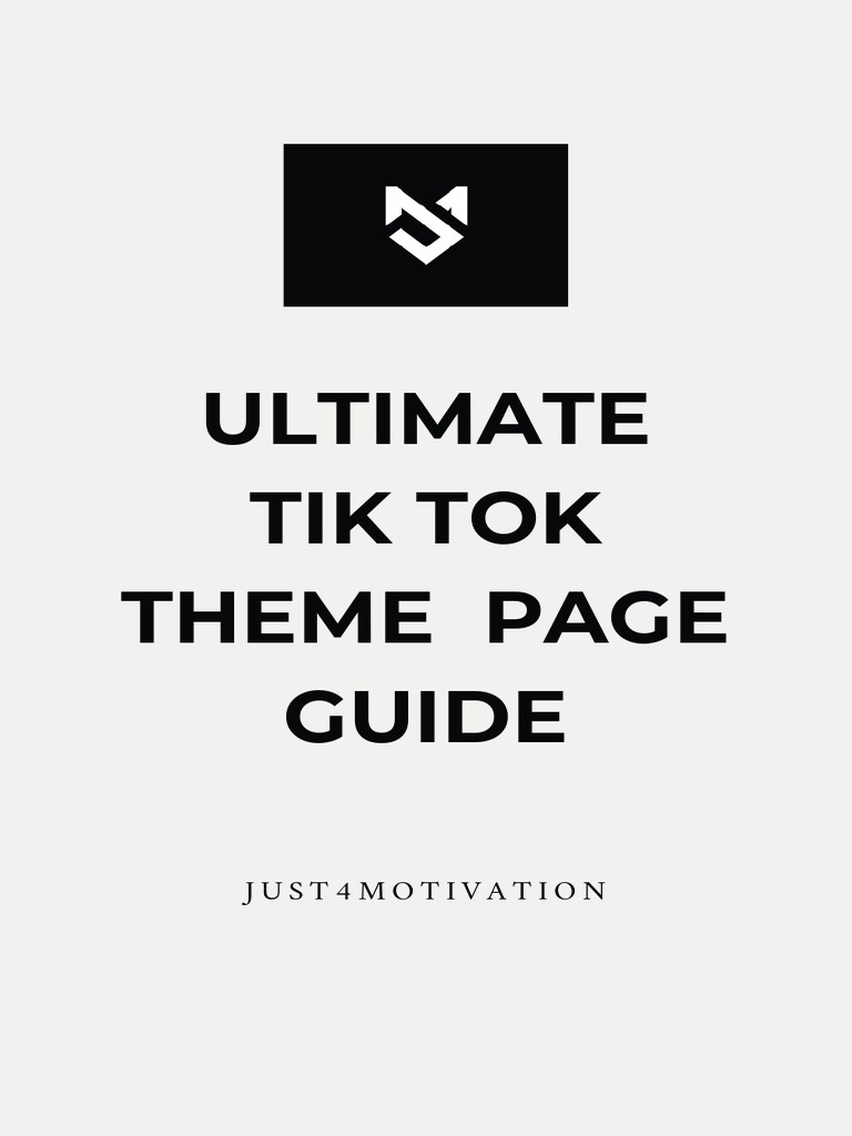 TikTok Theme Page Optimization Guide | PDF | Social Media | Popular ...