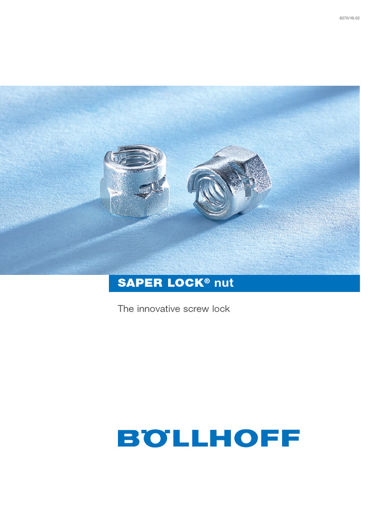 saper-lock-en-8270 | PDF | Nut (Hardware) | Screw