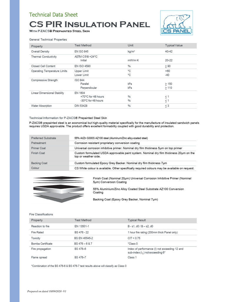 TDS - V1 General Technical Properties | PDF | Corrosion | Steel