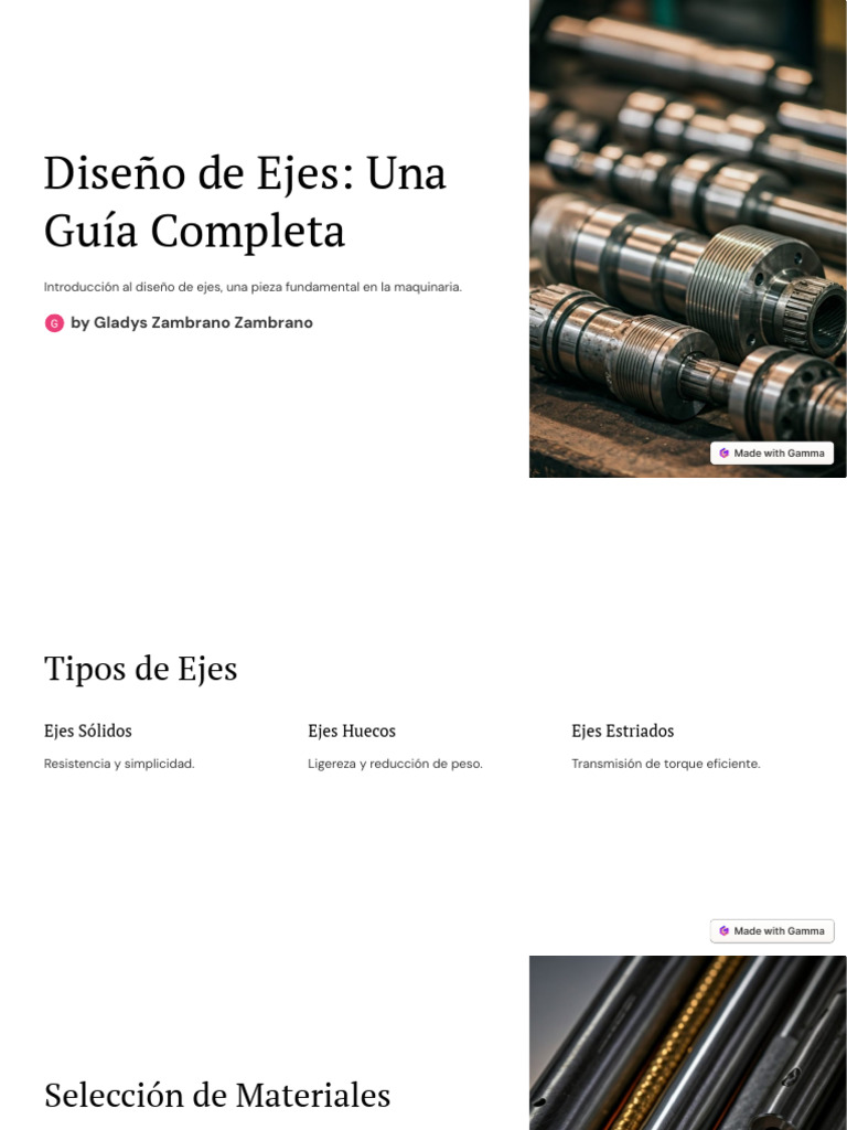 Diseno de Ejes Una Guia Completa | PDF