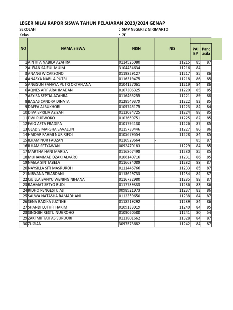 Leger 20232 7E | PDF