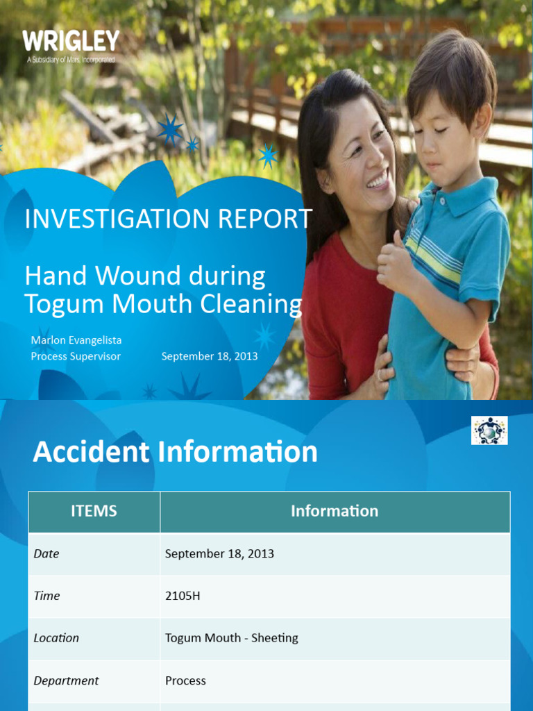Accident Report - Sheeting Machine Togum Mouth | PDF | Occupational ...