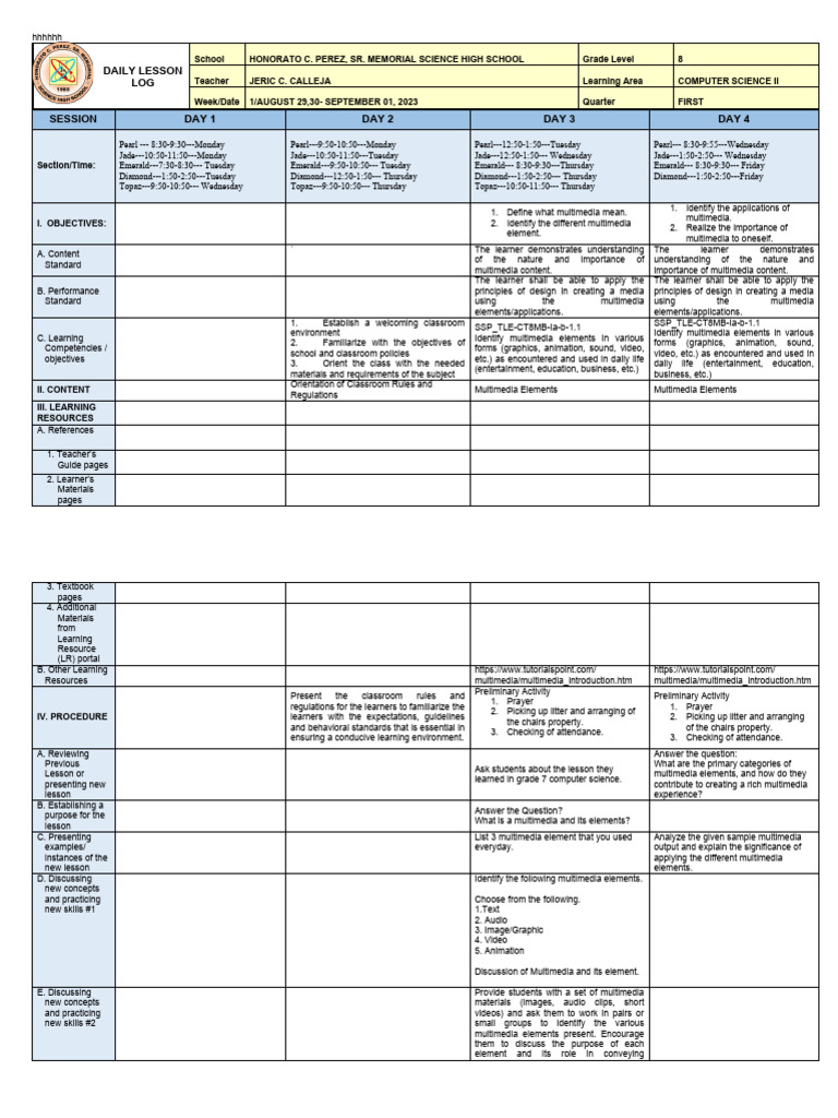 DLL Week 1 | PDF | Multimedia | Learning