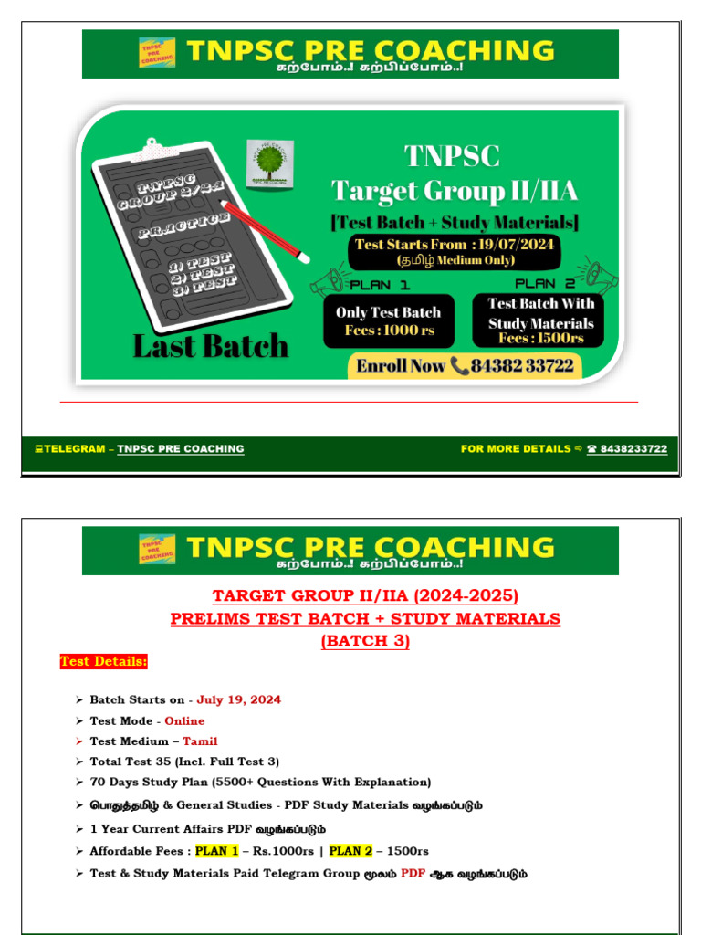 Group 2 Prelims - Last Batch | PDF