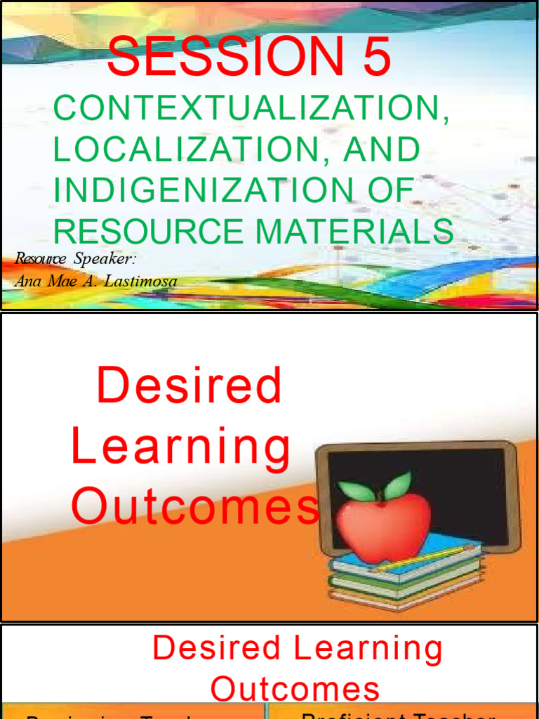 Contextualization Pdf Learning Lesson Plan