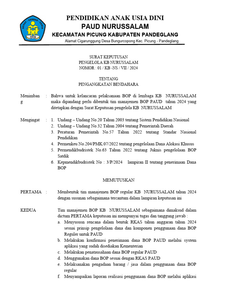 SK Bop Kober Harapan Kita | PDF