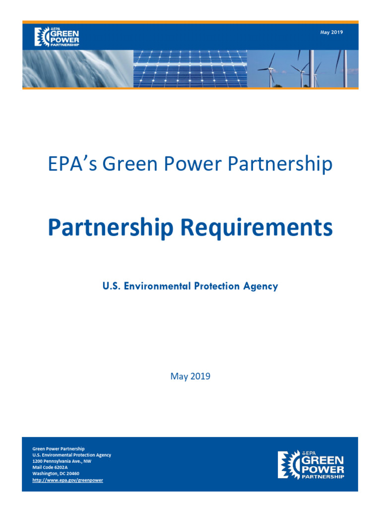 EPA's Green Power Partnership | PDF | Sustainable Energy | Renewable Energy