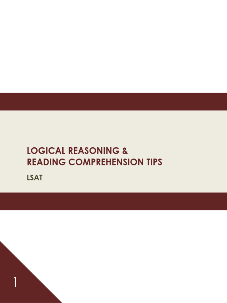 Logical Reasoning and Reading Comprehension Tips | PDF | Argument ... Logical Reasoning and Reading Comprehension Tips | PDF | Argument ...