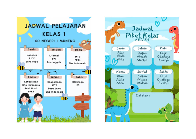 Jadwal Mapel | PDF