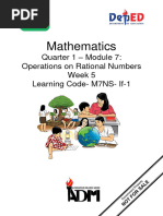 Grade 7 Mathematics | PDF | Mean | Summation