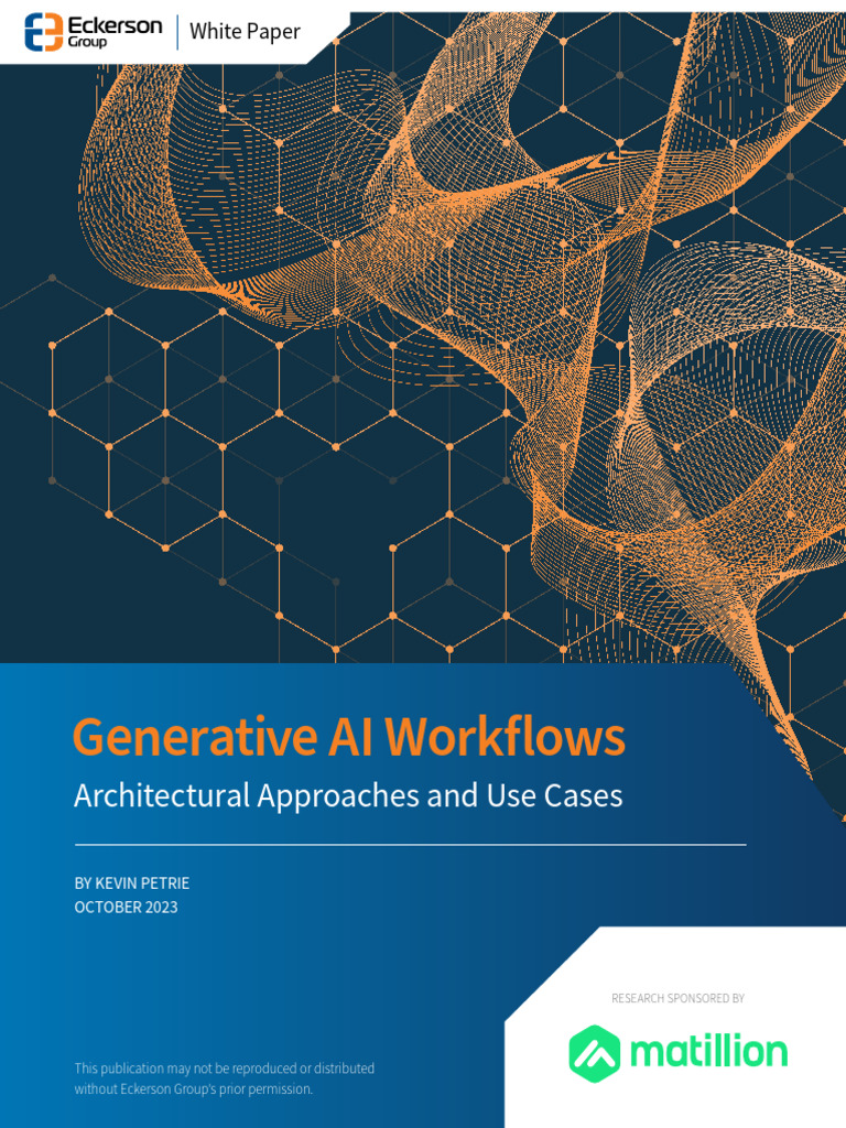 Matillion-Report Generative AI Workflows | PDF | Databases | Artificial Intelligence