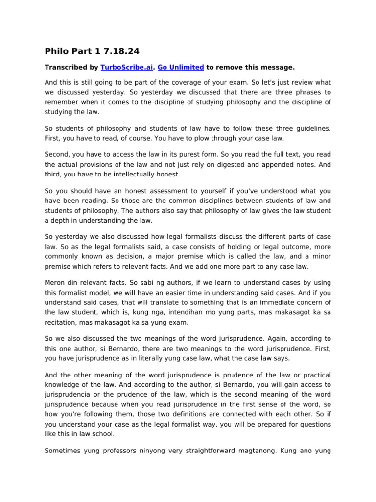 Philo Part 1 7.18.24 | PDF | Shadow | Justice