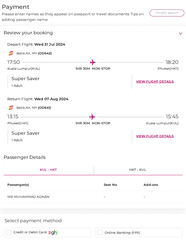 Batik Air - Payment | PDF | Payments | Banking Technology