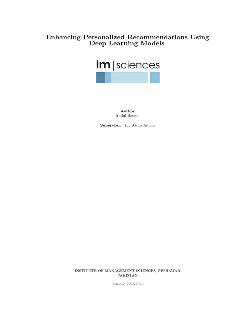 FYP Report Template v3 1 2 | PDF | Deep Learning | Artificial Neural Network