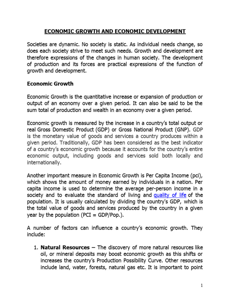 Economic Growth & Development - Rostows Grow Theory | PDF | Economic ...