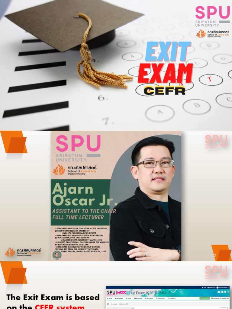 Exit Exam CEFR Model 2565 Version 2.0 | PDF | Humanities Education ...