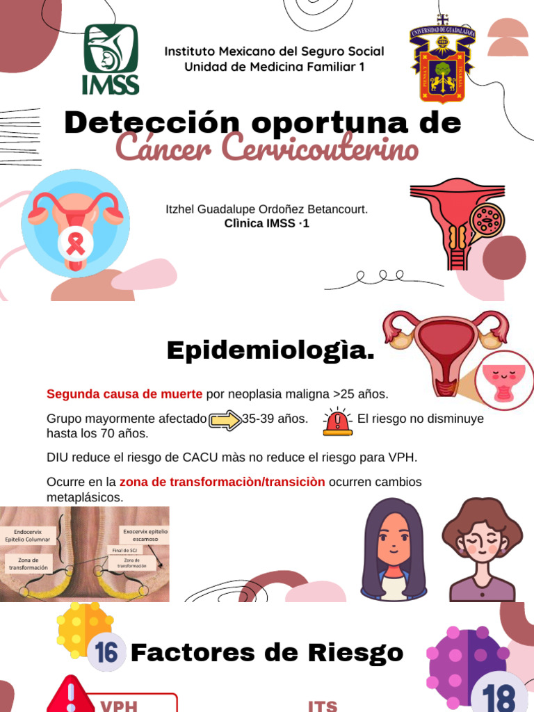 Diagnostico y Manejo Cancer Cervicouterino | PDF | Cáncer de cuello uterino | Trastornos ...
